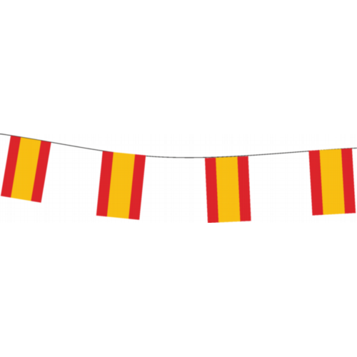 Drapeaux-Flags - Spain polyethylene bunting 26 flags 20x30cm