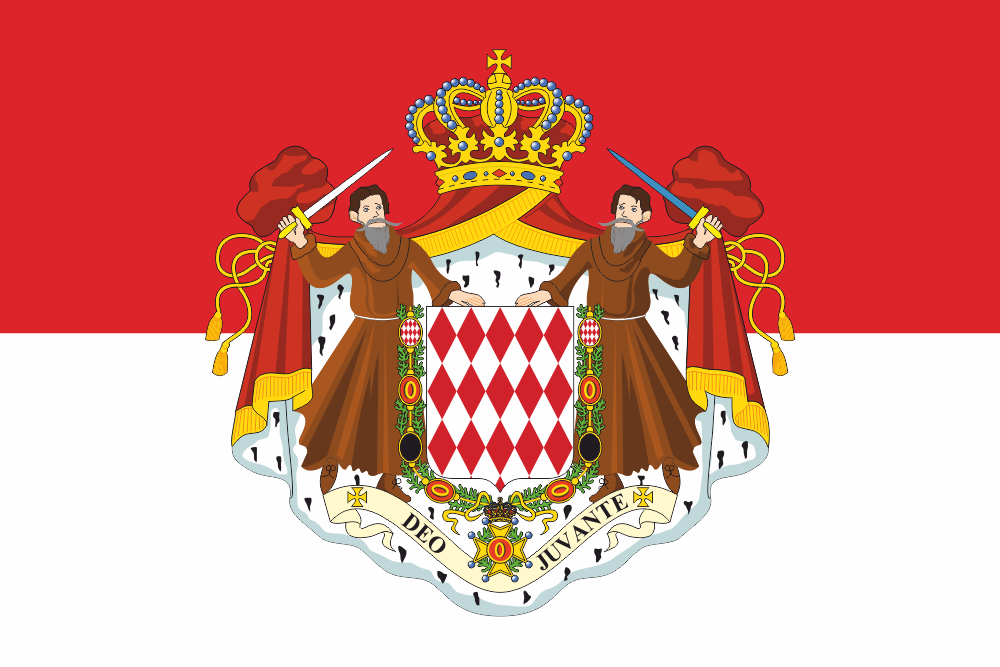Drapeaux-Flags - Monaco (Blason)